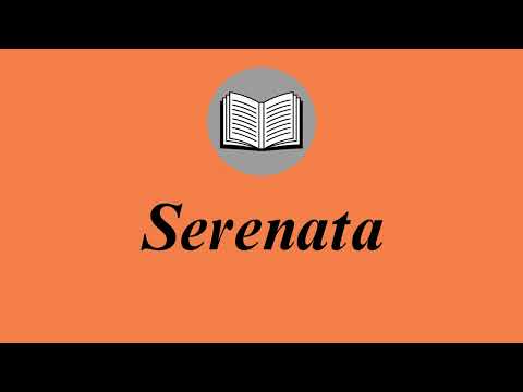 Que significa Serenata - Significado, Ejemplos y Sinónimos