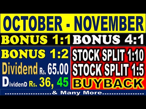 Next week month DIVIDEND BONUS STOCK SPLIT, next month dividend bonus split, upcoming bonus split