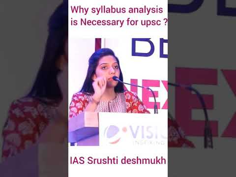 Why syllabus analysis is necessary for UPSC | IAS Srushti Deshmukh ( rank 5 ) | #heavenlbsnaa