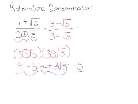 Section 7.5 Rationalize Denominator with Two Terms