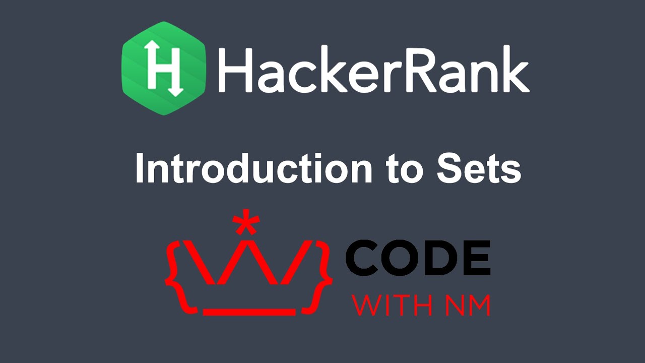 Introduction to Sets HackerRank Python Solution | CODE WITH NM