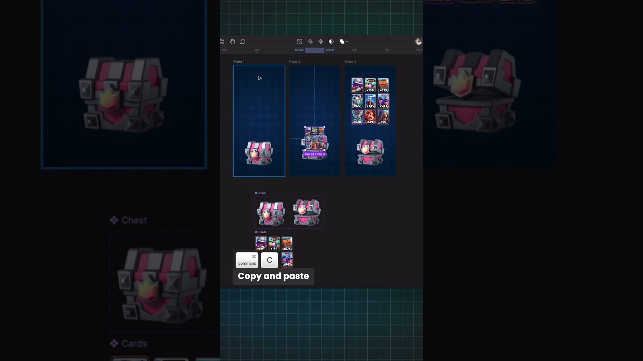 Opening a Game Chest Animation in Figma 💫