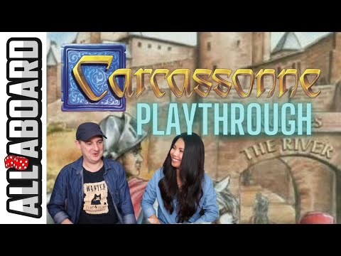CARCASSONNE | Board Game | 2 Player Playthrough | Knights, Robbers and Monks
