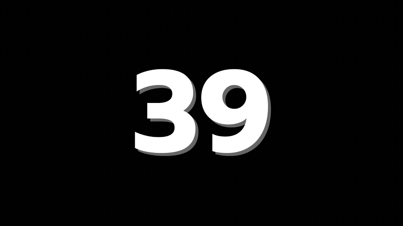 39 Second Countdown Timer With Sound Effect