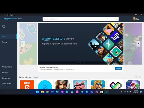 Amazon AppStore - Install android apps in windows 11 with amazon app store - Install android apk