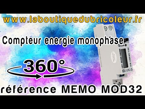 Nouveau compteur impulsion EDF modulaire et digital enerdis ref MD32