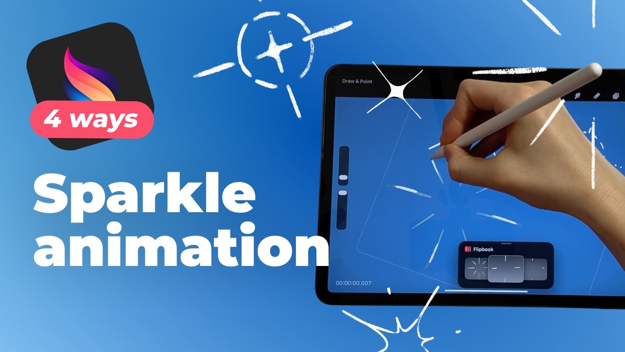 How to Draw & Animate 4 Types of Sparkle in Procreate Dreams – Beginner Tutorial!