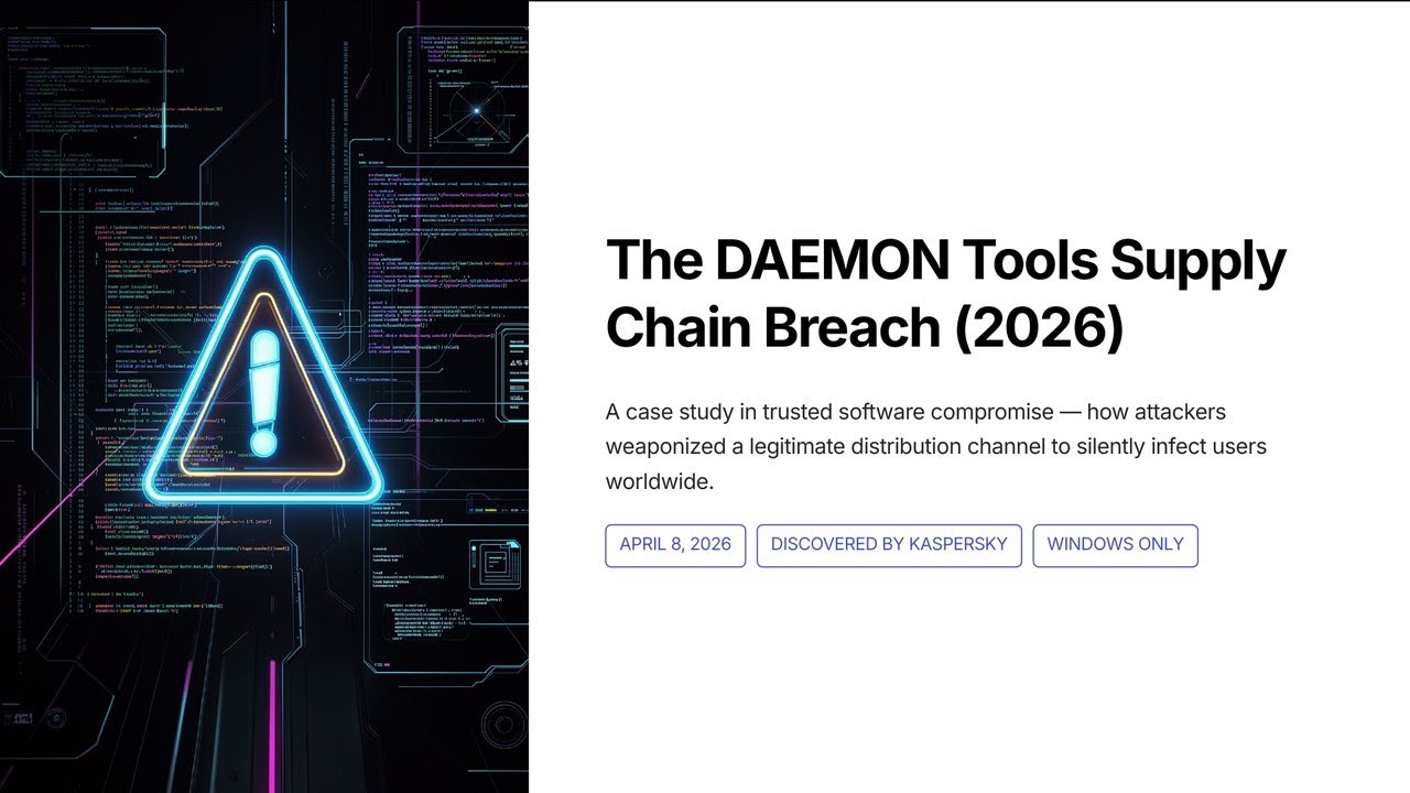 DAEMON Tools Supply Chain Breach