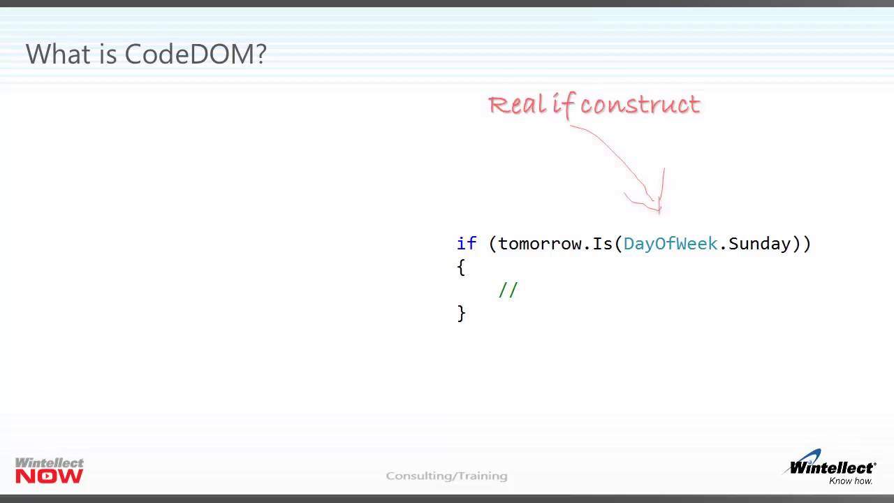 CodeDOM: Writing Code that Writes Code