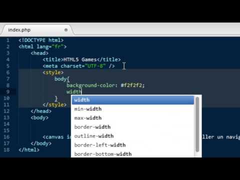 Learn JEUX EN HTML5 2 Introduction au canvas - Mind Luster