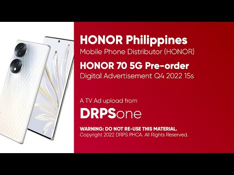 HONOR 70 5G Pre-order Digital Ad Q4 2022 15s (Philippines)