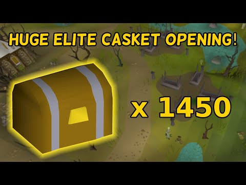 OPENING 1450 ELITE CLUE SCROLL CASKETS! - OSRS