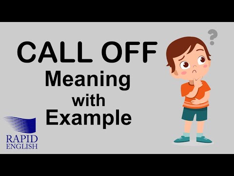 Call Off Meaning with Example in Hindi | 1 Minute Video | Rapid English
