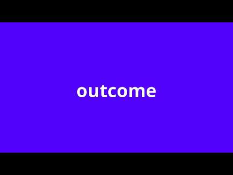 what is the meaning of outcome
