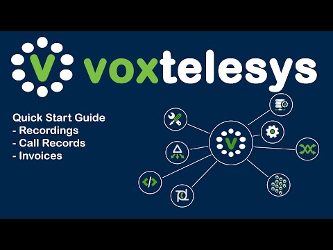 Voxtelesys Portal Quick Start Guide - Recordings, Call Records, and Invoices