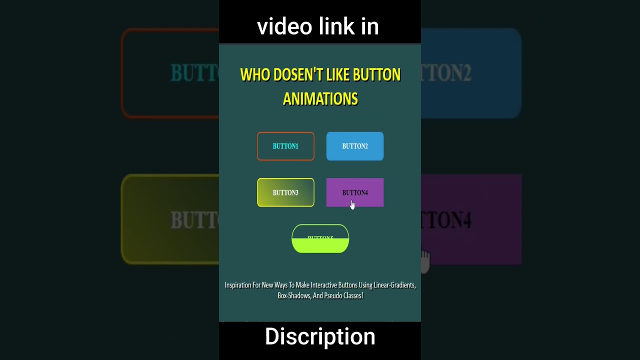 Best CSS Button hover Animation 😱😱 #shorts