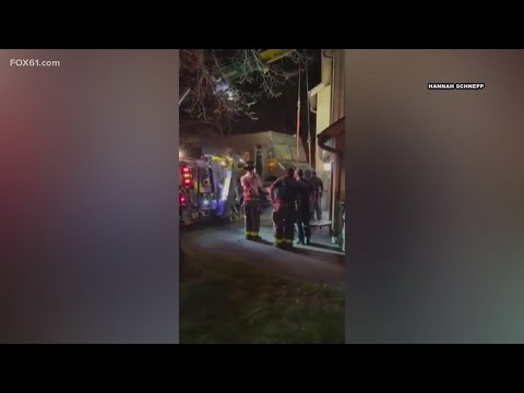 Camera captures UPS truck smashing into Hamden home