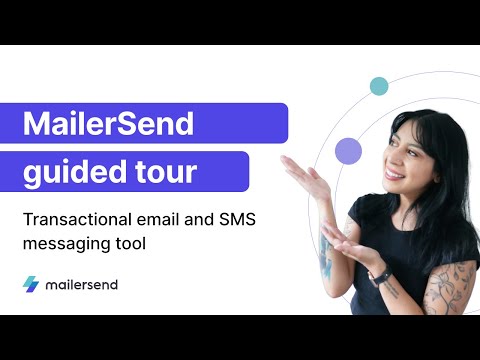 Transactional email and SMS messaging tool - MailerSend guided tour
