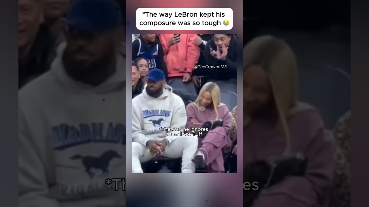 The way LeBron kept his composure was so tough 😭 #lebron #lebronjames #nba