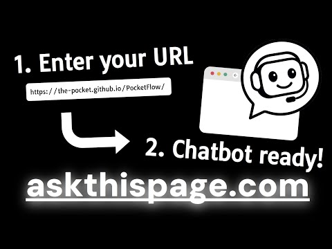 Give Me Your URL, I'll Give Your Website an AI Chatbot (Free & Open Source)