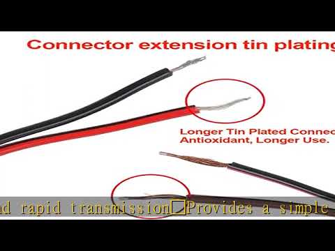 CENTROPOWER DC Power Cable 12V 5A Plugs Male Female Connectors for CCTV Security Camera Pigtail Pow