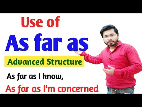 Use of As far as in English Grammar | As far as | Use of As far as I am concerned
