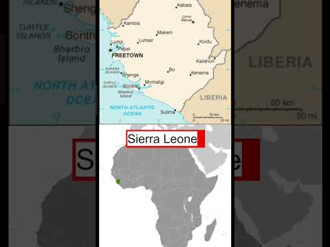 sierra leone map and city with famous| world map of countries|# countries map|# famous countries