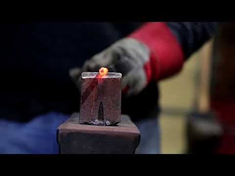 Forged Pipe Tools Blacksmithing Demonstration DIY video