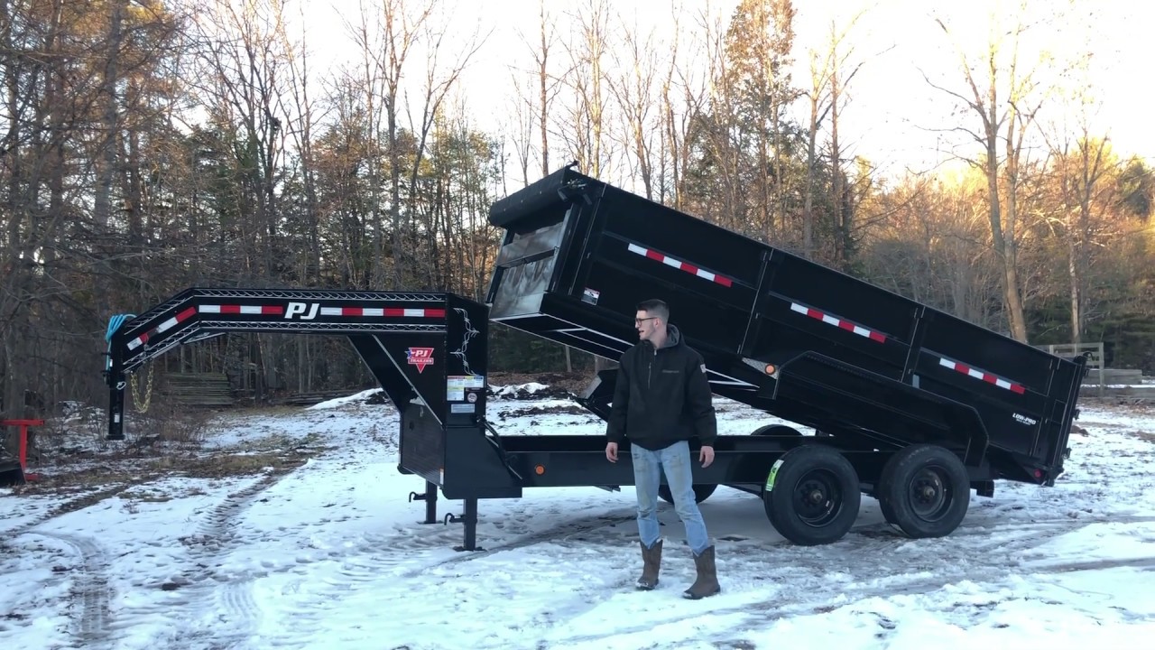 PJ Trailers HD Low-Pro Dump (DE) 20,000 GVW - Walkthru *ALL NEW*