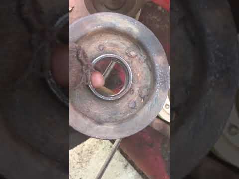 Zero turn lawnmower idler pulley repair/install.