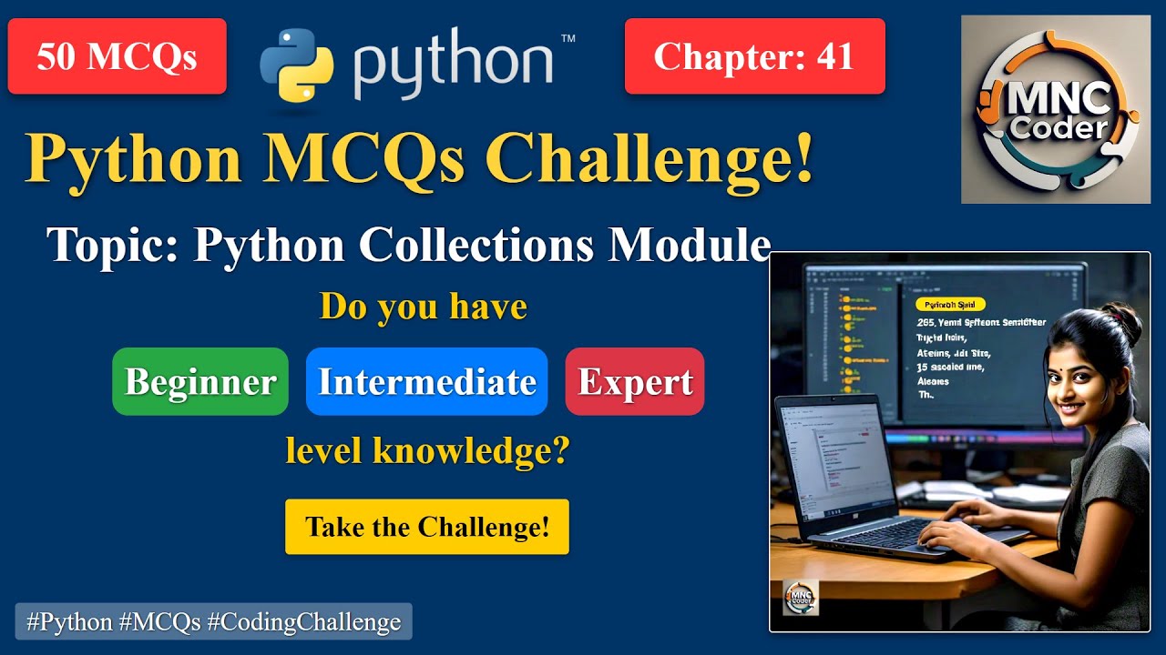 Python Collections Module MCQs | Multiple Choice Questions & Answers for Interview Prep