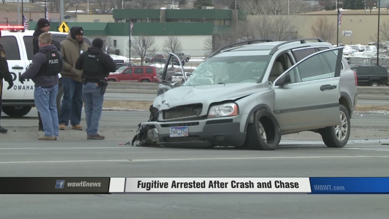 Fugitive Arrested After Crash and Chase