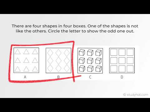 Eleven Plus Non Verbal Reasoning - Odd One Out