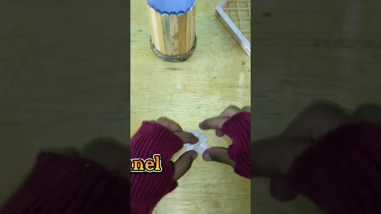 Vas Bunga Dinding Dari Stik Es Krim #SHORTS