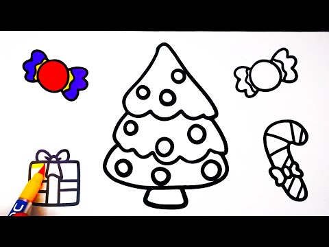 Coloring Page | Easy Coloring Pages | Christmas Compilation | Santa | Xmas | Preschool Coloring