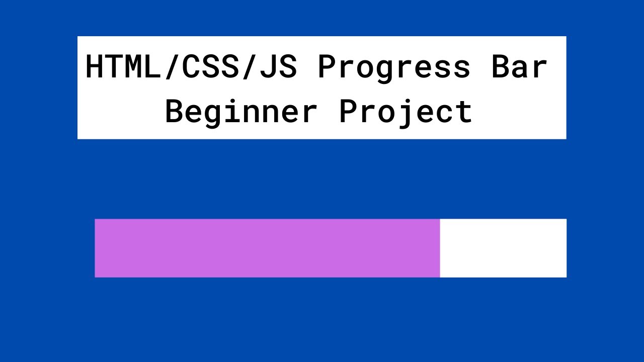 Progress Bar Tutorial with Blog Layout- HTML/CSS/ JavaScript Beginner Tutorial
