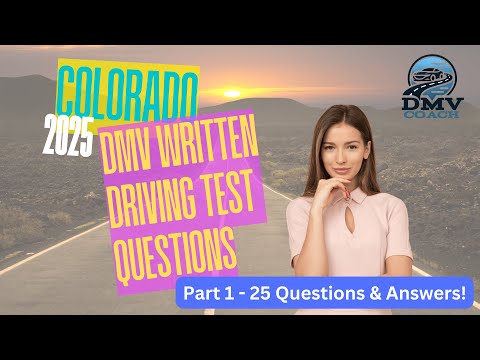 2025 Colorado DMV Written Driving Permit Test Study Guide - Part 1
