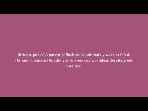 what is the meaning of busted flush