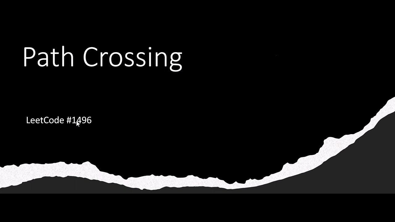 [SOLVED!] Path Crossing - LeetCode 1496  - Java