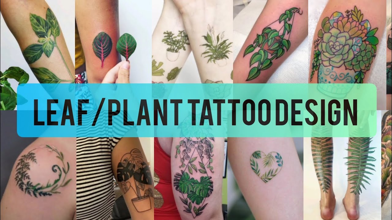 leaf/plant tattoo design ideas