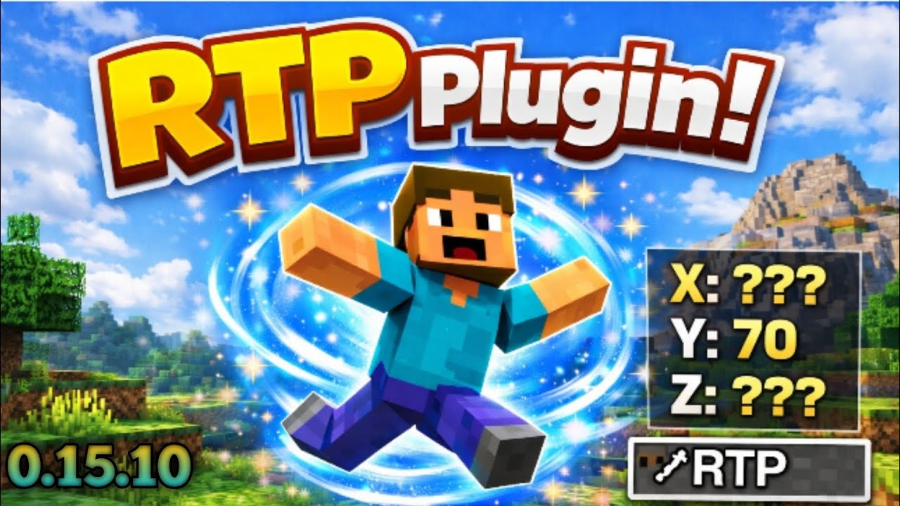 Simple RTP_v1 plugin for || Mcpe 0.15.10 : By @bekunjiOda 