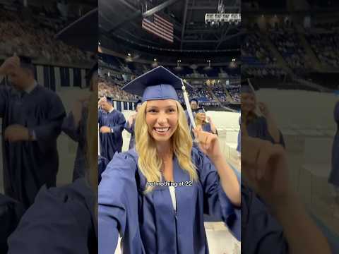 High school to college graduation!!👩🏼🎓#shorts