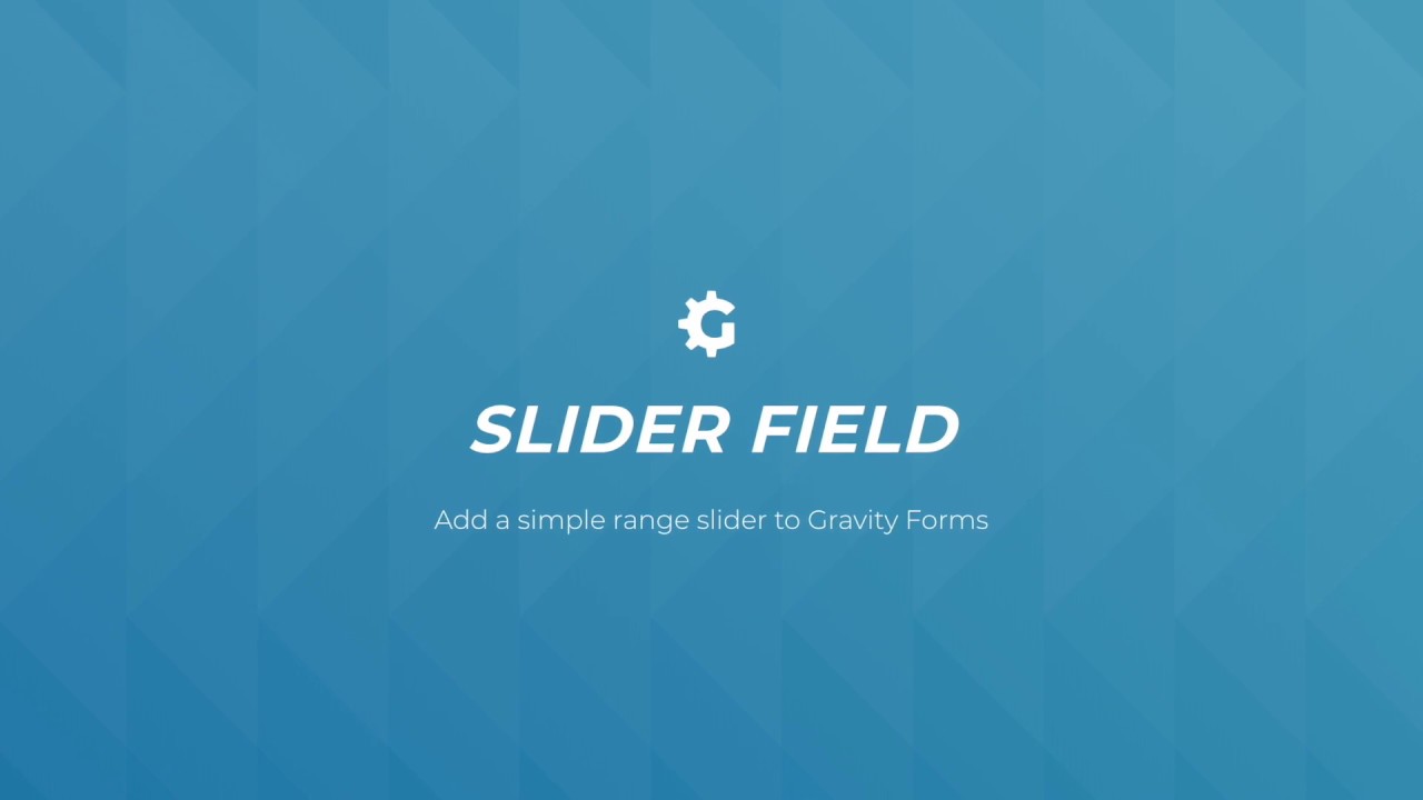 Gravity Forms Range Slider Field | GFengine for WordPress