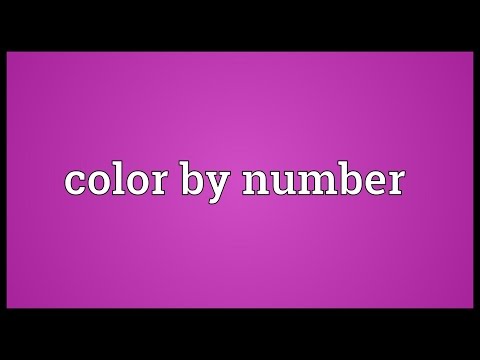 Color by number Meaning