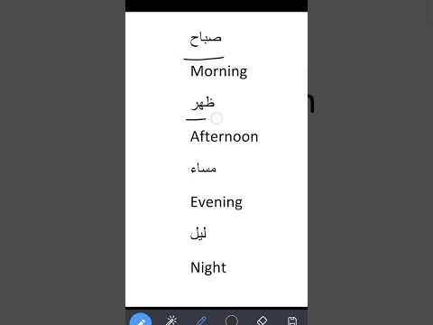 Timing names in Arabic for beginners with hindi| الأوقات المختلفة