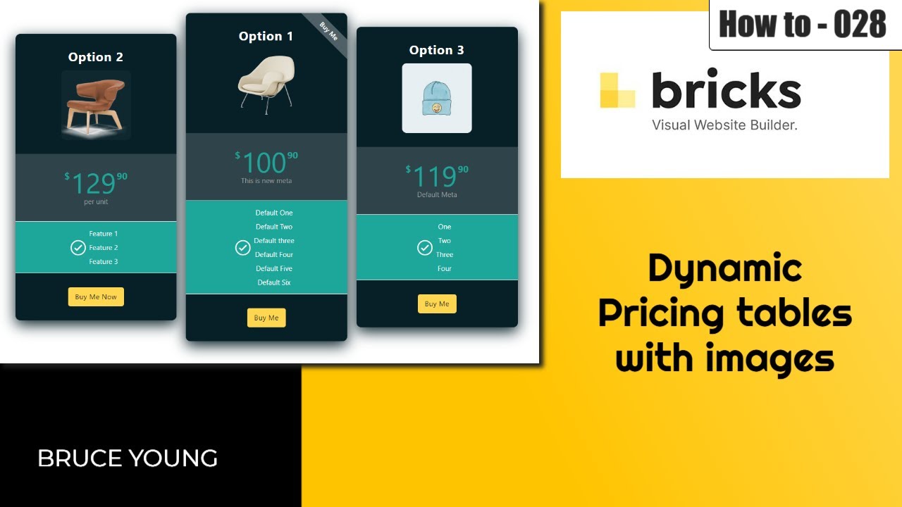 Bricks Builder Tutorial - dynamic pricing tables with images