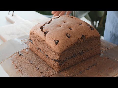 Fluffy Chocolate Castella Sponge Cake - Bánh Bông Lan Castella Vị Socola