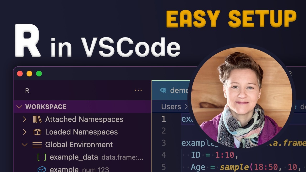 Simple setup for R in VSCode instead of RStudio (Mac)