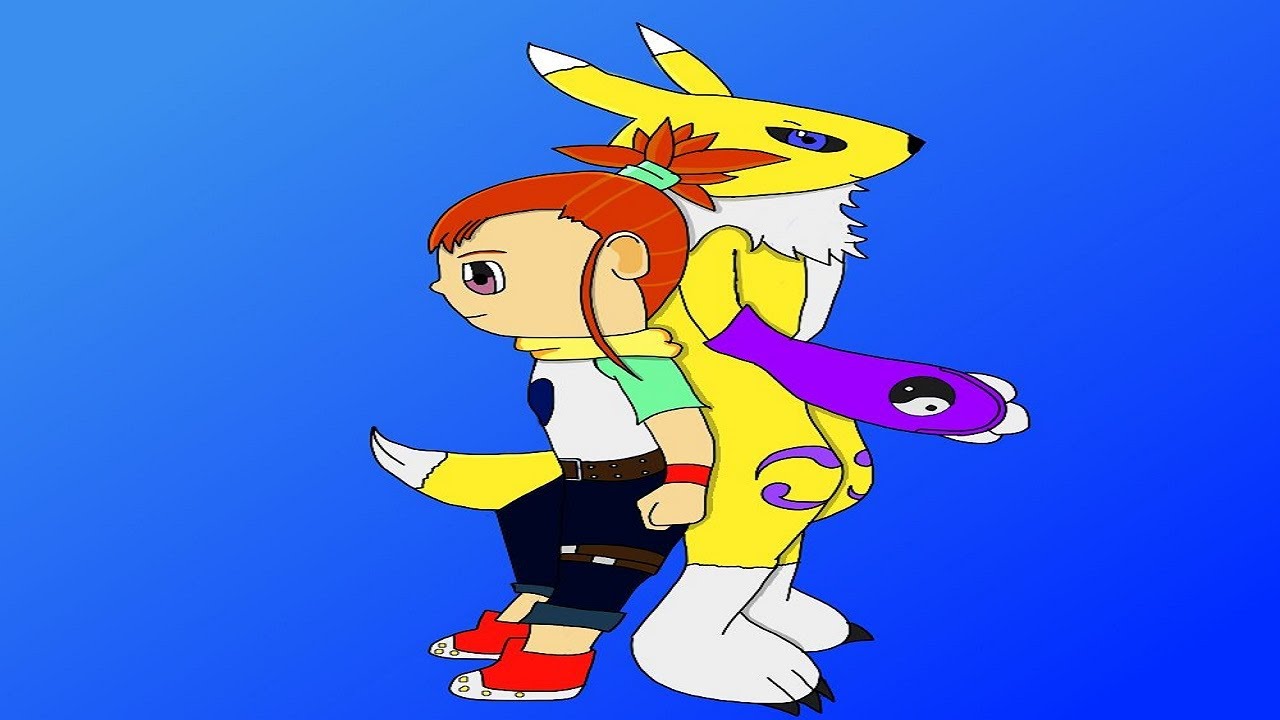 Digimon Renamon & Ruki Speed Paint