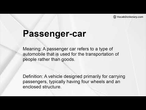 Passenger-car Meaning